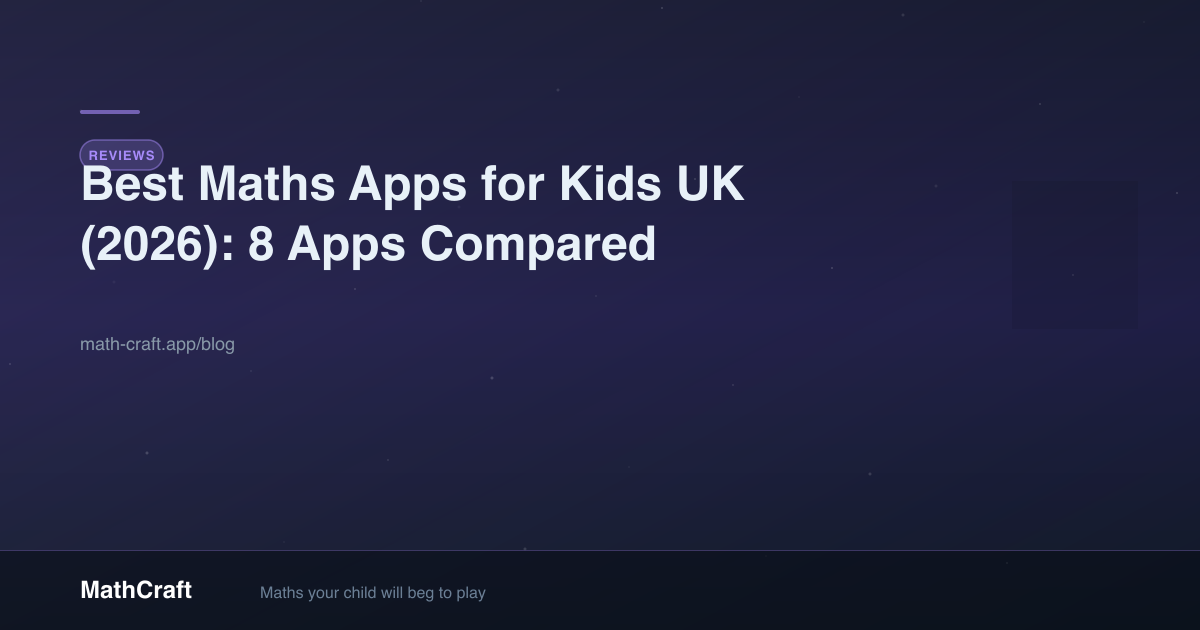 Best Maths Apps for Kids UK (2026) | MathCraft